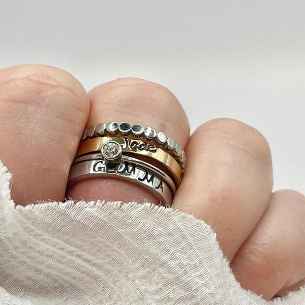 Childs Name Ring - Etsy