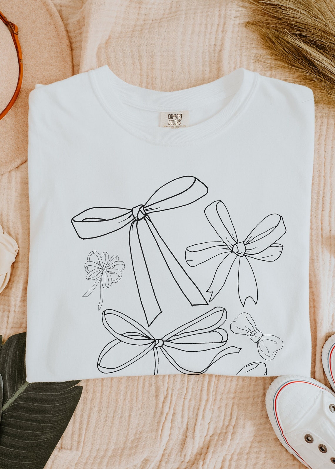 Bow Tshirt Trendy Bow Shirt Oversized Coquette Top for Girls Ballerina ...