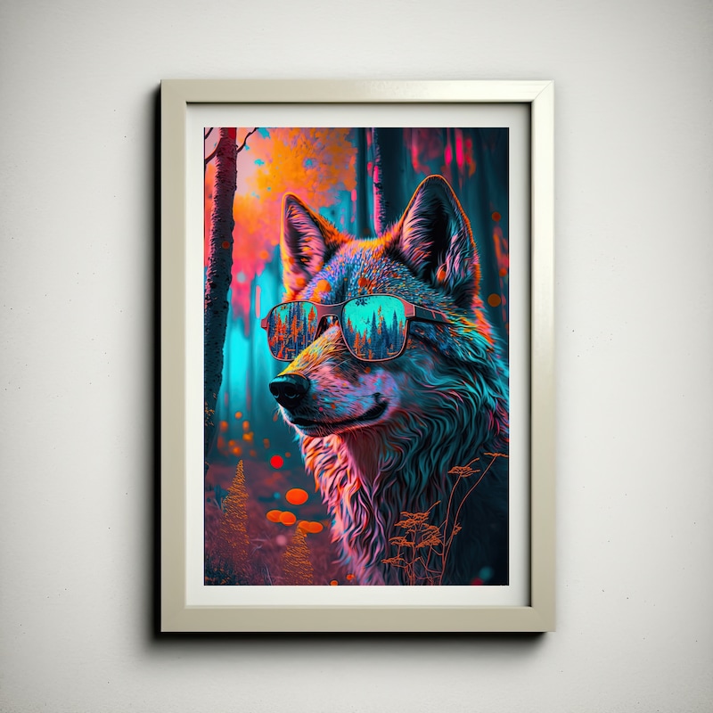 Wolf Poster - Etsy