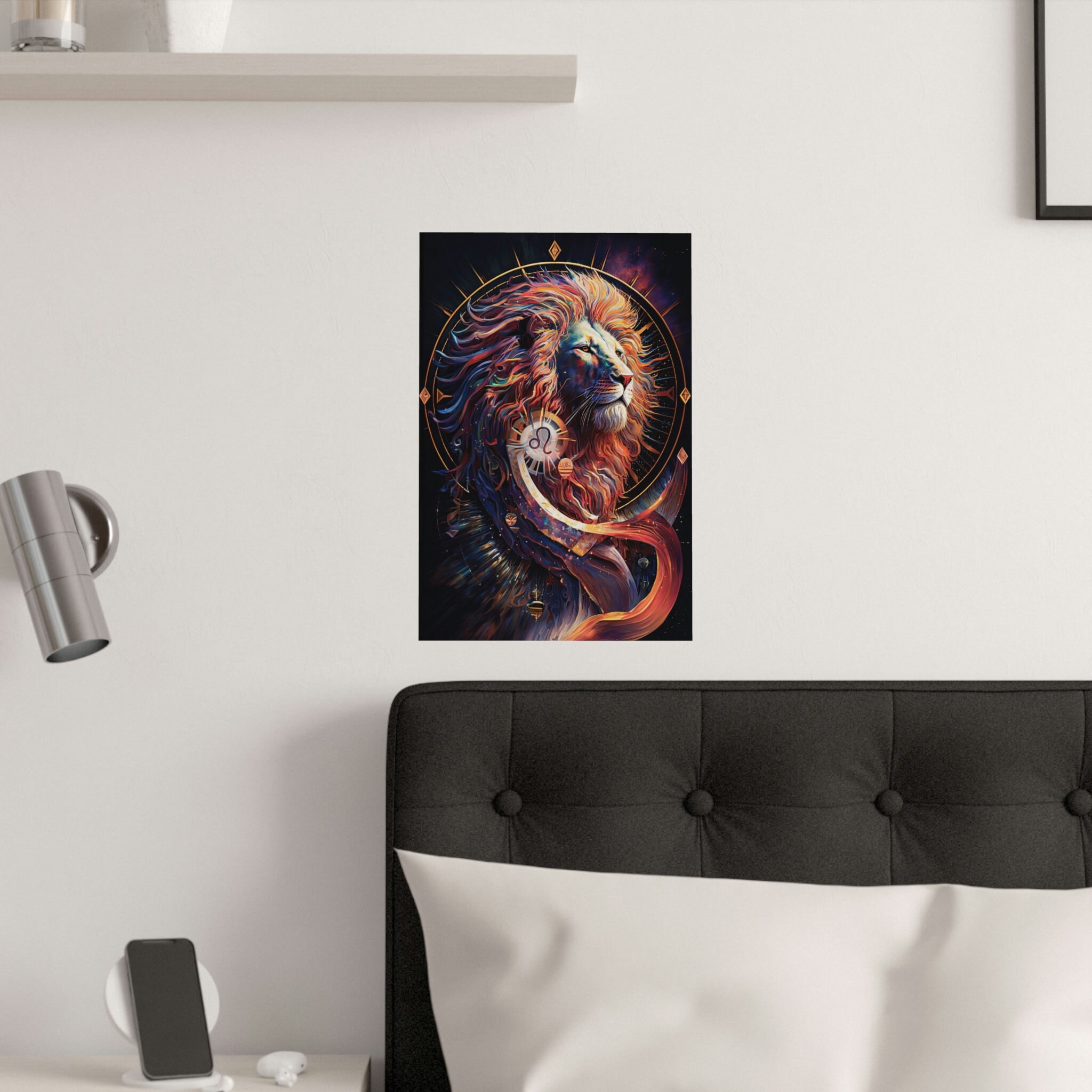 Bold Leo Poster, Leo Zodiac Sign, Leo Lion Astrology Poster - Etsy