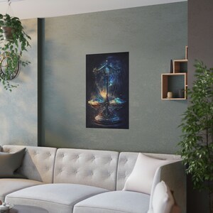 Harmonious Libra Poster, Libra Zodiac Sign, Celestial Scales Libra ...