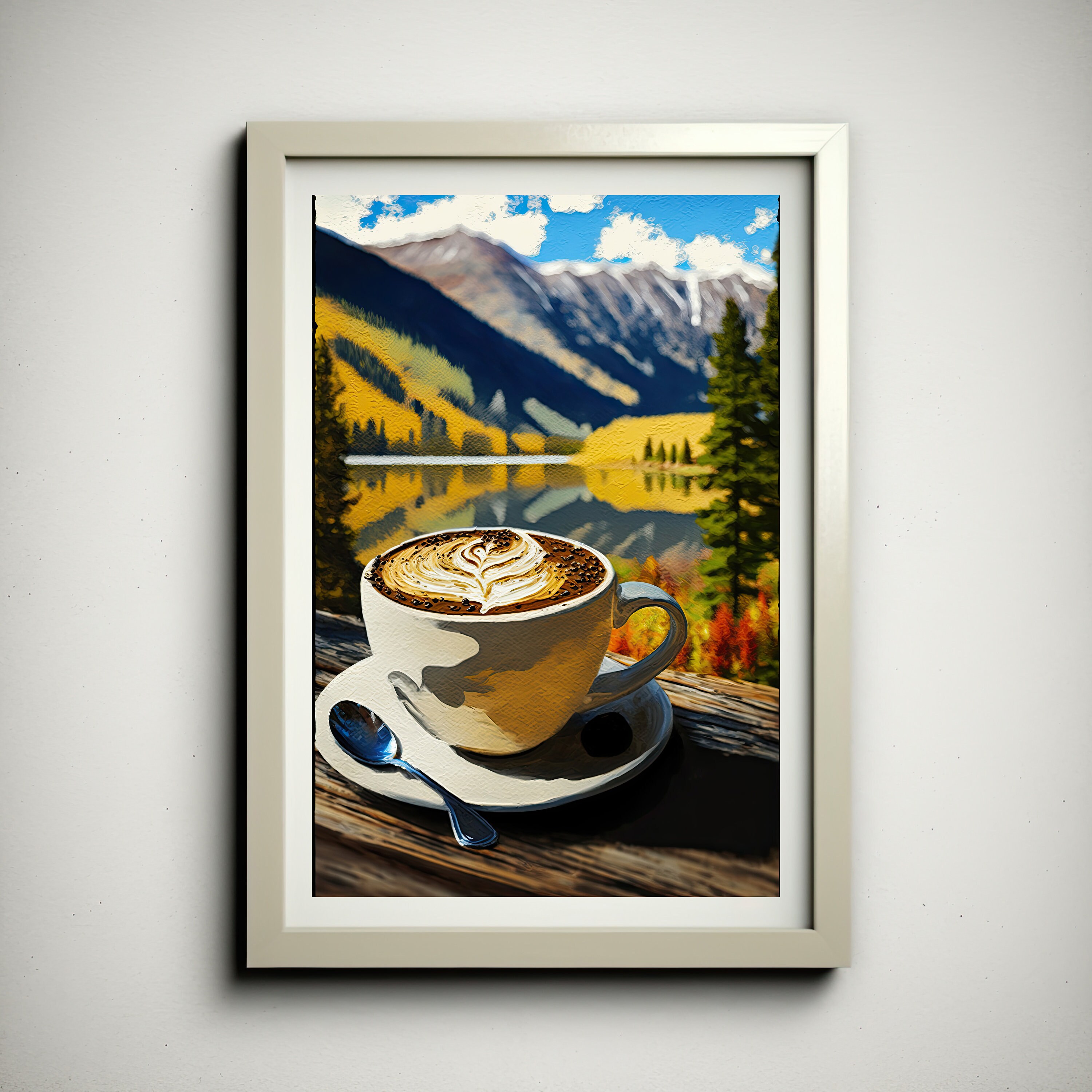 Coffee Painting On Canvas