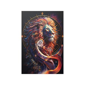 Bold Leo Poster, Leo Zodiac Sign, Leo Lion Astrology Poster - Etsy