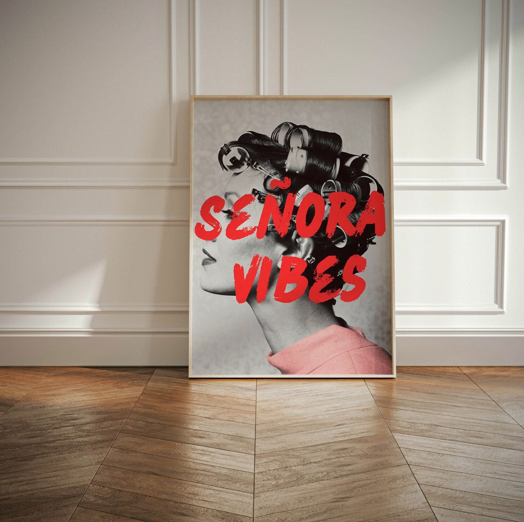 Señora Vibes Poster: Retro Latina Art, 1960s Style (digital Print) - Etsy