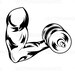 Gym Flexing Arm, Gym Flexing Arm Vector Cut File for Cricut, Cricut ...