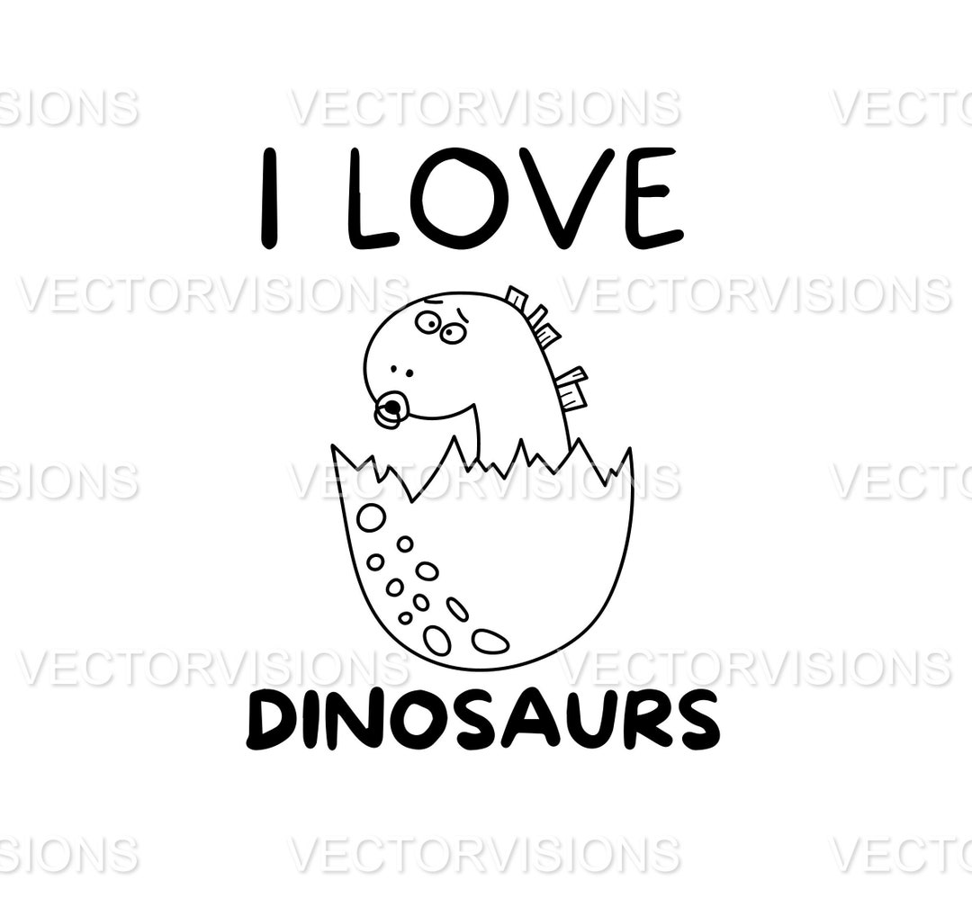 I Love Dinosaurs SVG, Dinosaurs Svg, Animal Lover Svg,hand Lettered ...