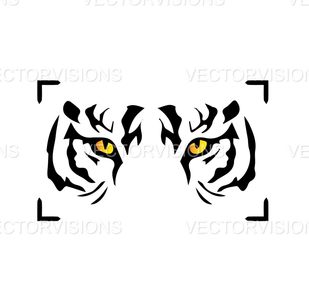 Tiger Eyes Svg, Tiger Face Svg, Vector Cut File for Cricut,cricut ...