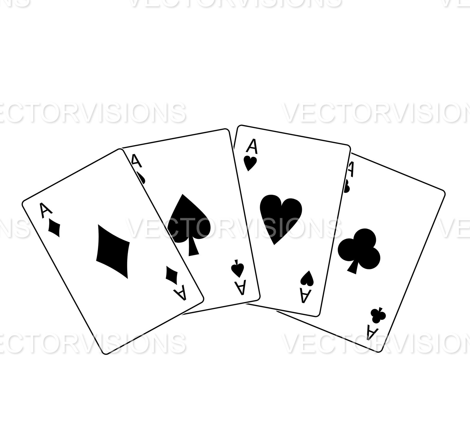 Cards Svg, Deck of Cards Svg, Vector Cut File for Cricut,cricut ...
