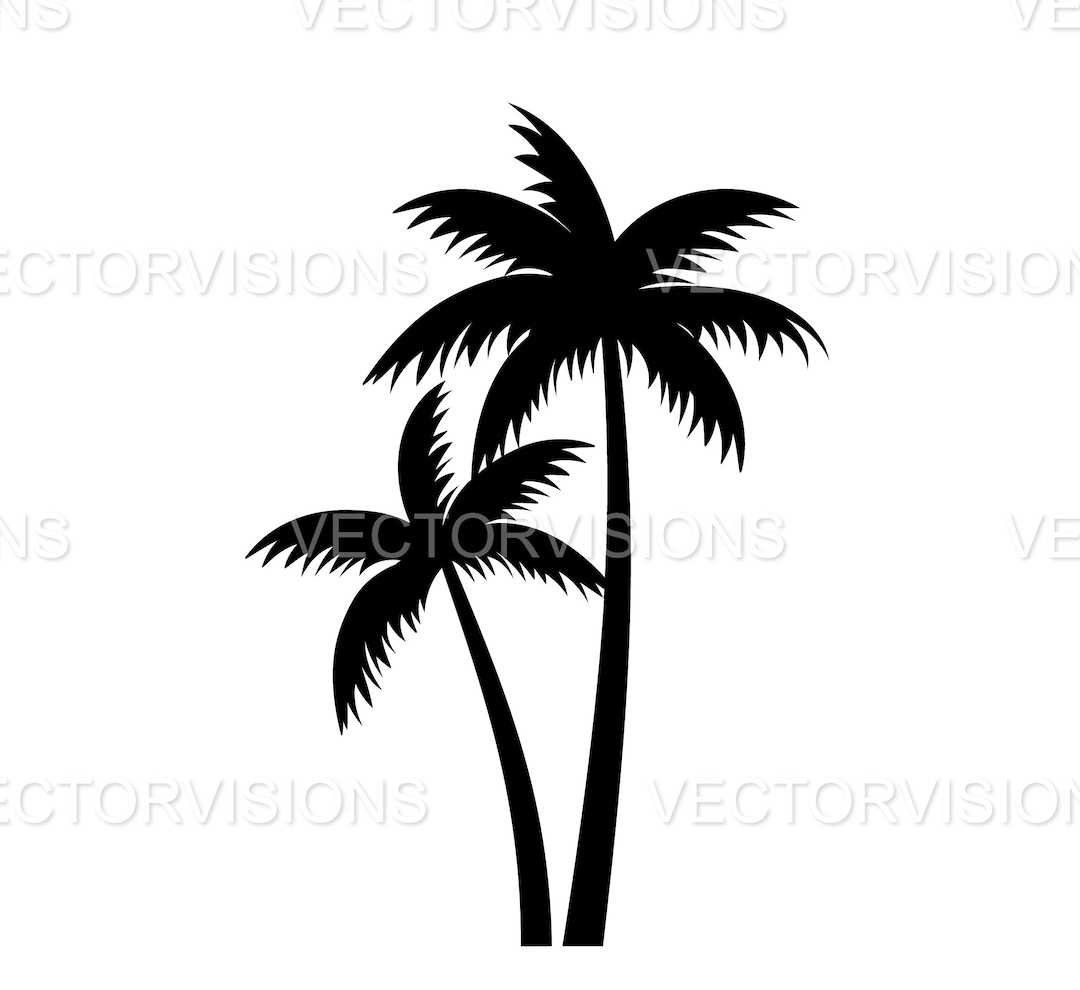 Palm Trees Svg, Trees Svg, Palm Trees, Vector Cut File for Cricut ...