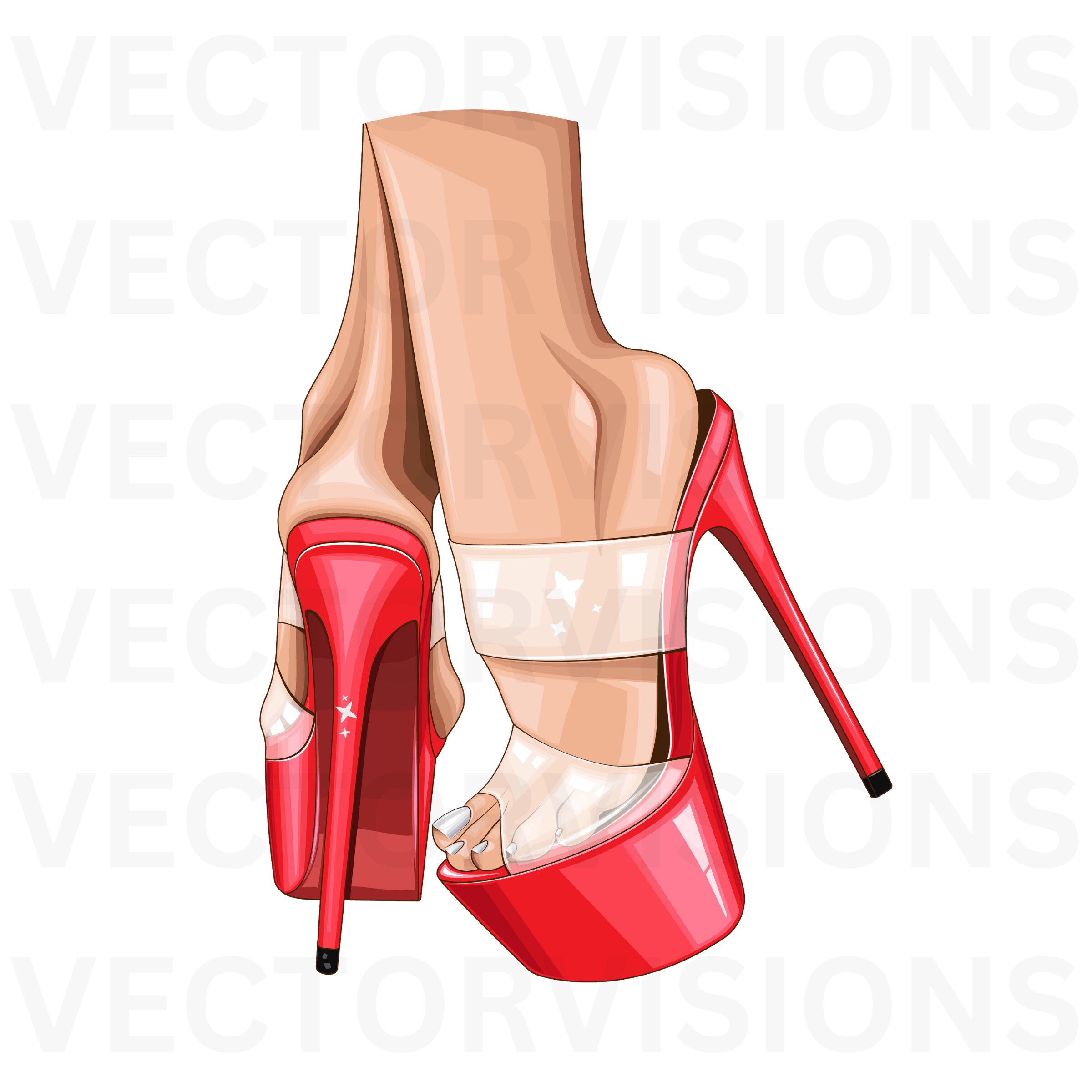 Red Heels Clipart, Heels Clipart, Stilettos Clipart, Pump Heels Clipart ...