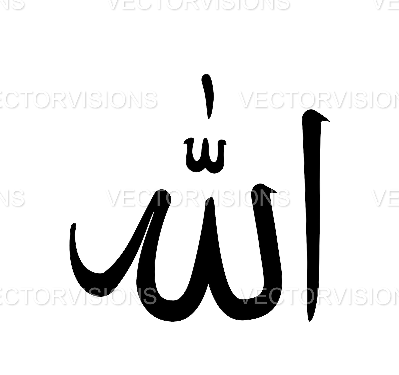 Allah Svg, Allah Sign Svg, Vector Cut File for Cricut,cricut,silhouette ...