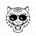 Tiger With Glasses Svg, Tiger Svg, Cool Tiger Svg, Tiger Head and ...