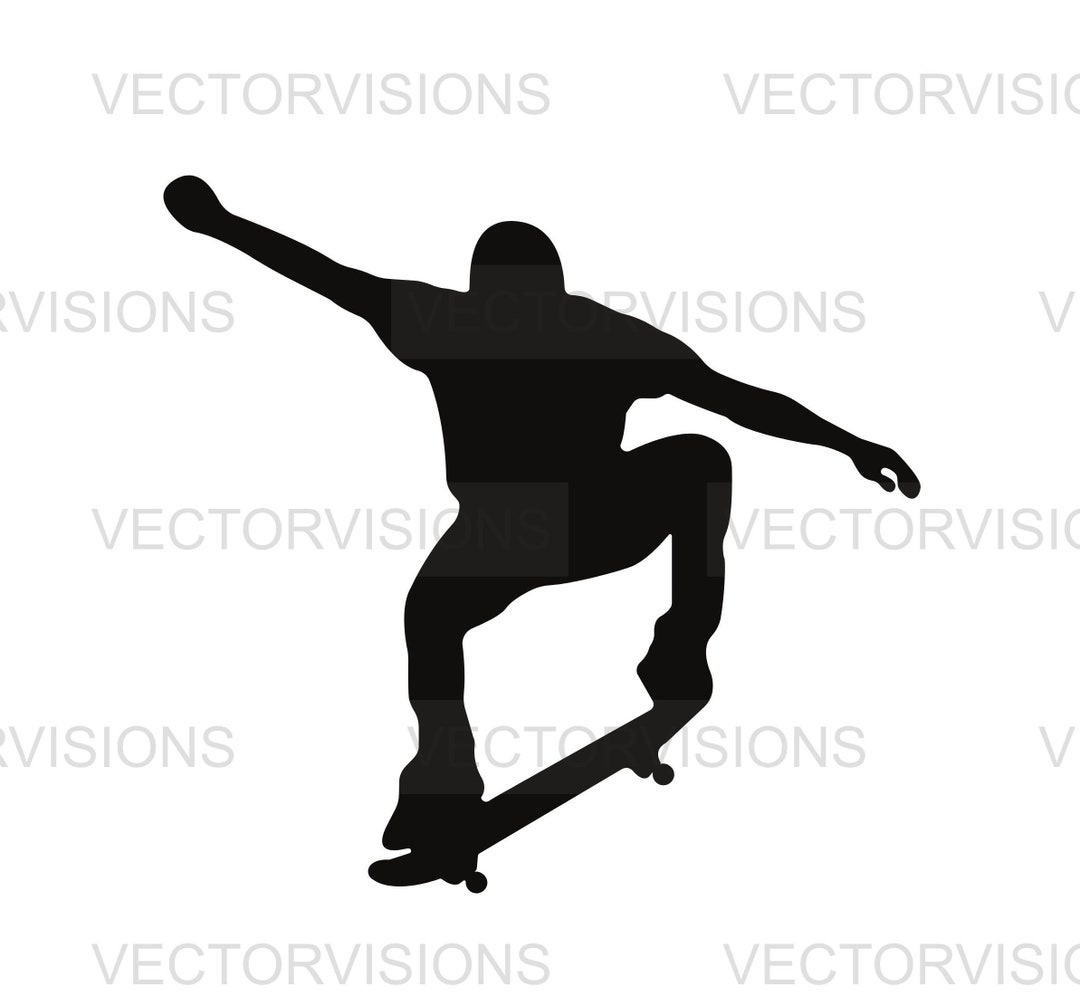 Skateboard Svg, Skateboarder Svg, Skateboarding Svg, Vector Cut File ...