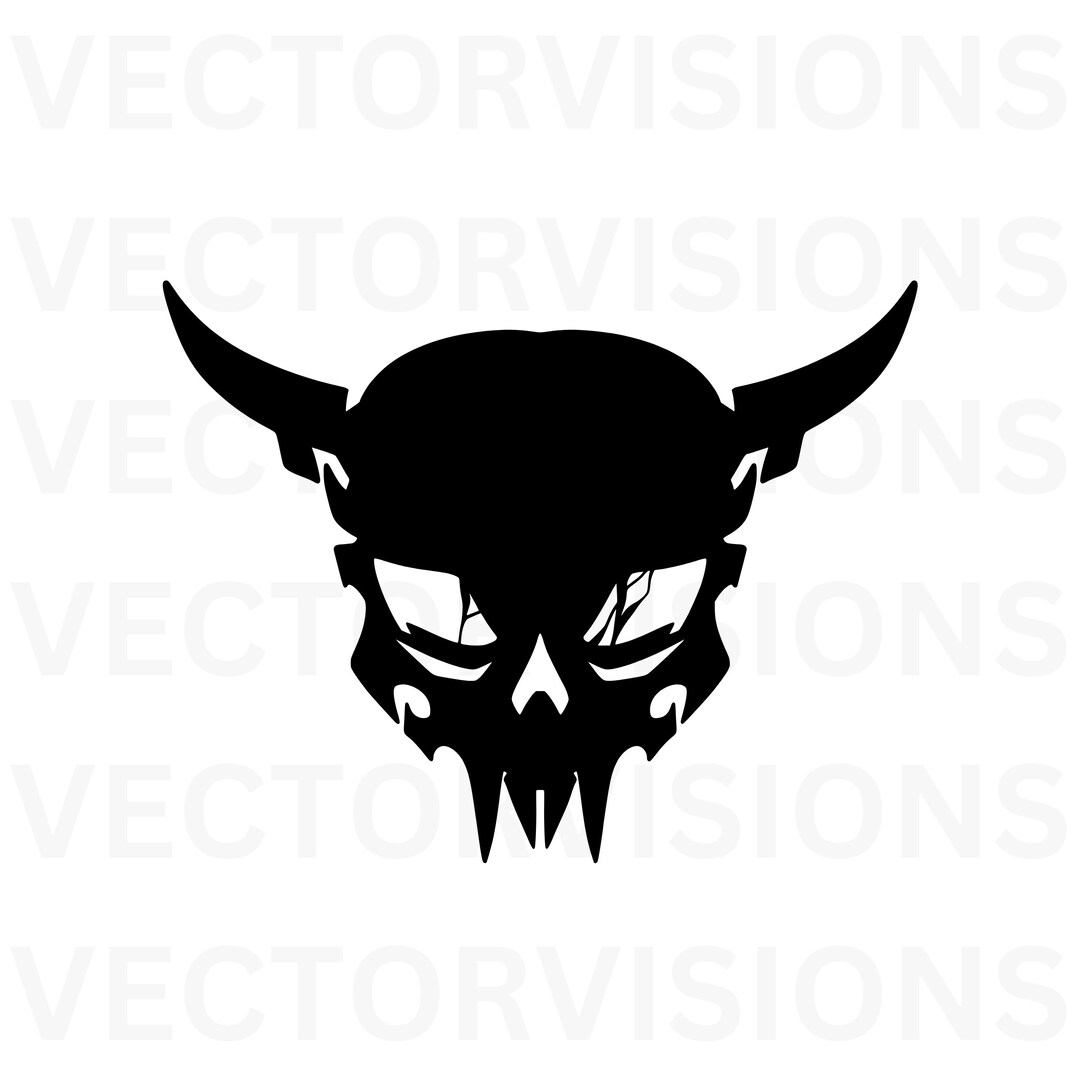 Skull With Horn Svg, Devil Skull Svg, Devil Skeleton, Horn on Skulls ...