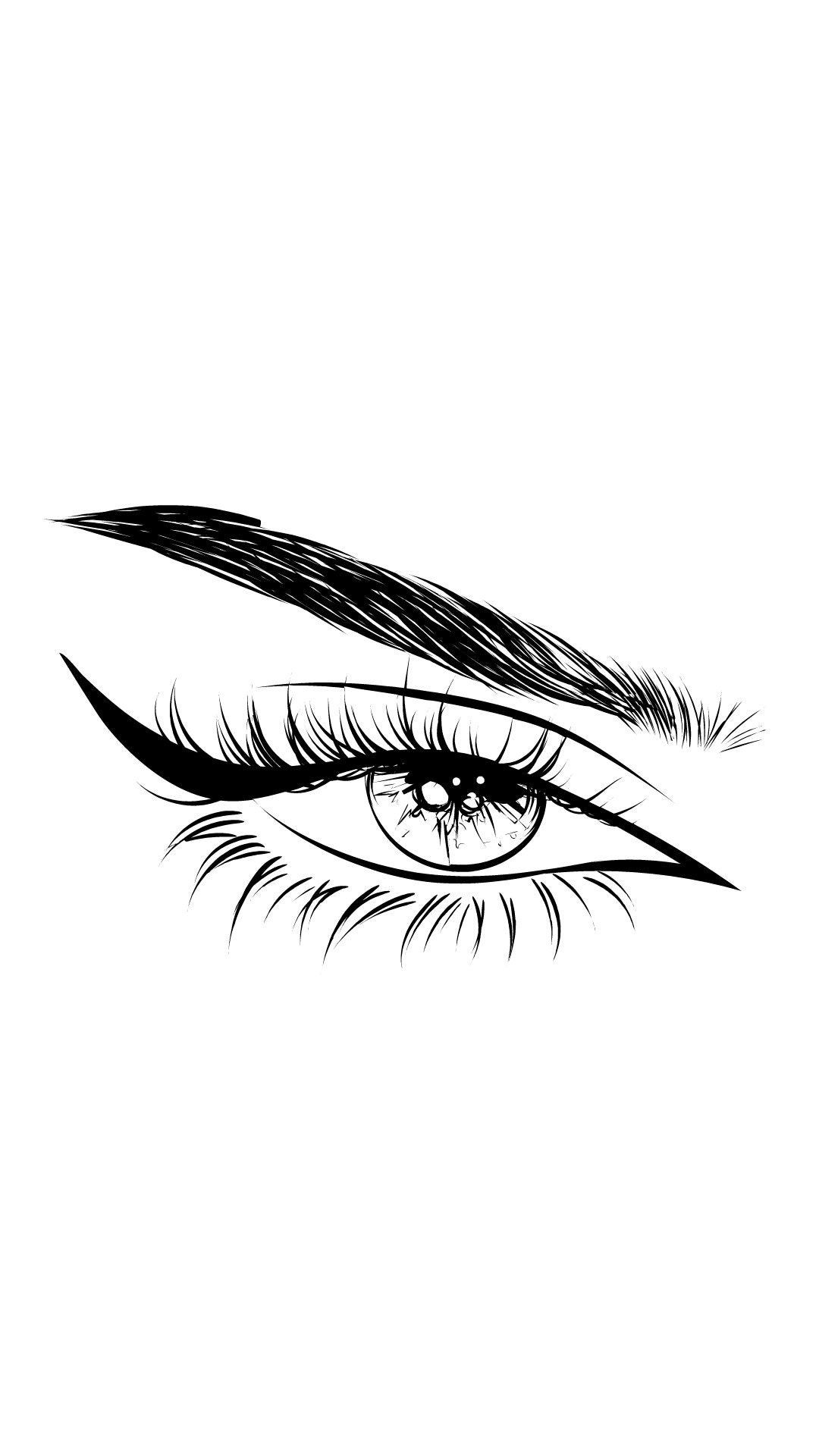 Eyes Svg, Lashes Svg, Brows Svg, Makeup Svg, Liner Svg, Silhouette Svg ...