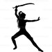 Female Fighter Svg, Girl With Sword Svg, Female With Sword,vector Cut ...