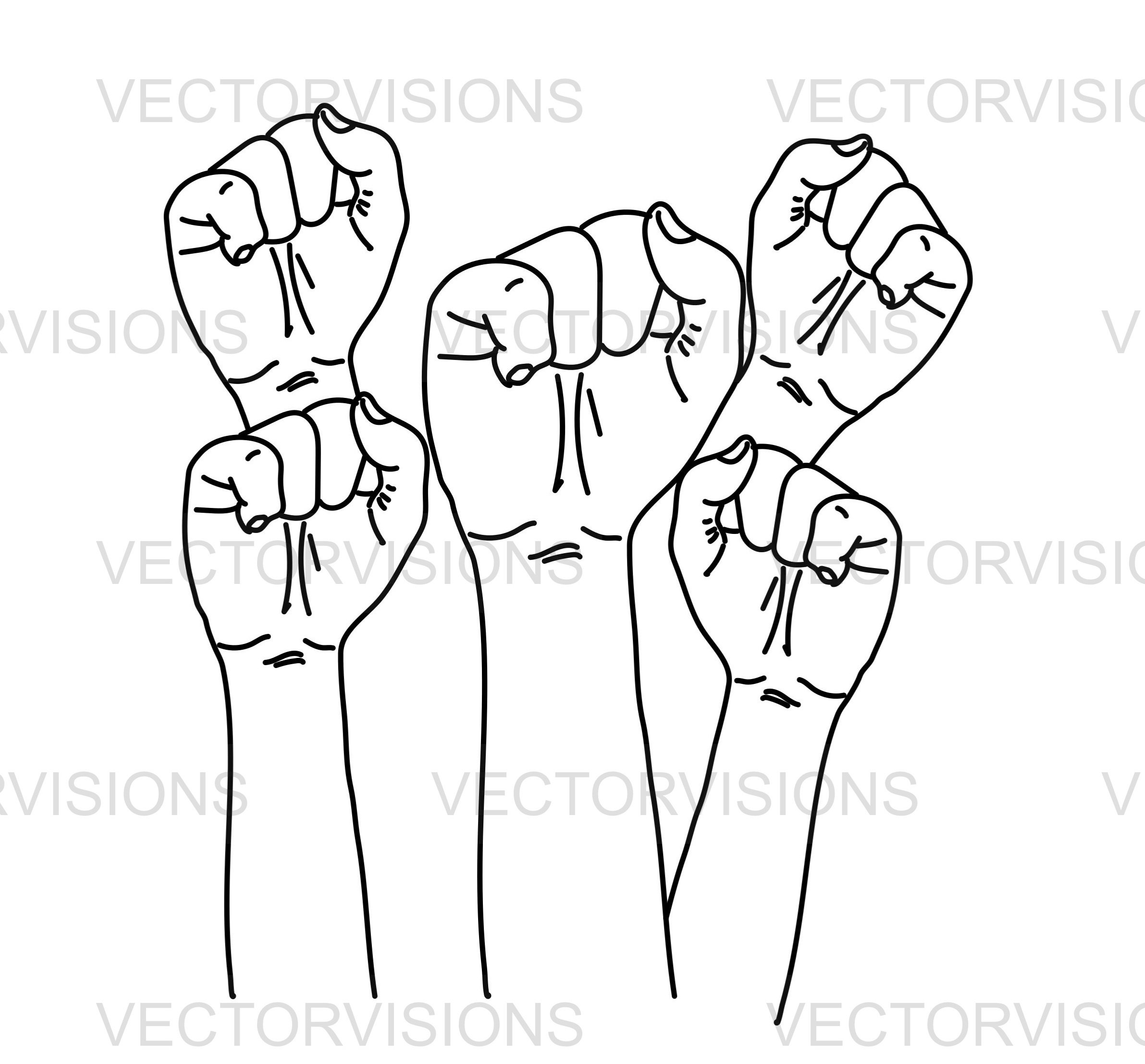 Unity Svg, Power Svg, Hands Svg, Girls Power Svg, Boys Power Svg, Fists ...