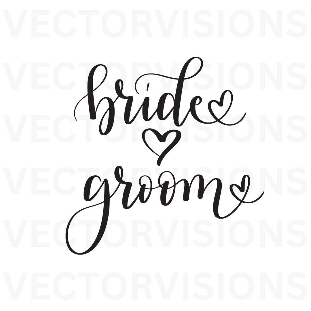 Bride Groom Svg, Wedding Svg, Bride and Groom Sign Svg, Bride and Groom ...