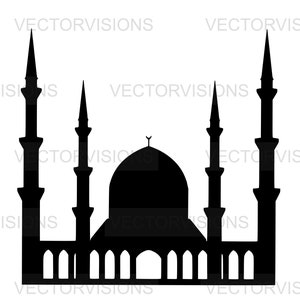 Mosque Svg, Islam Svg, Muslim Svg, Mosque Silhouette, Ramadan Svg ...