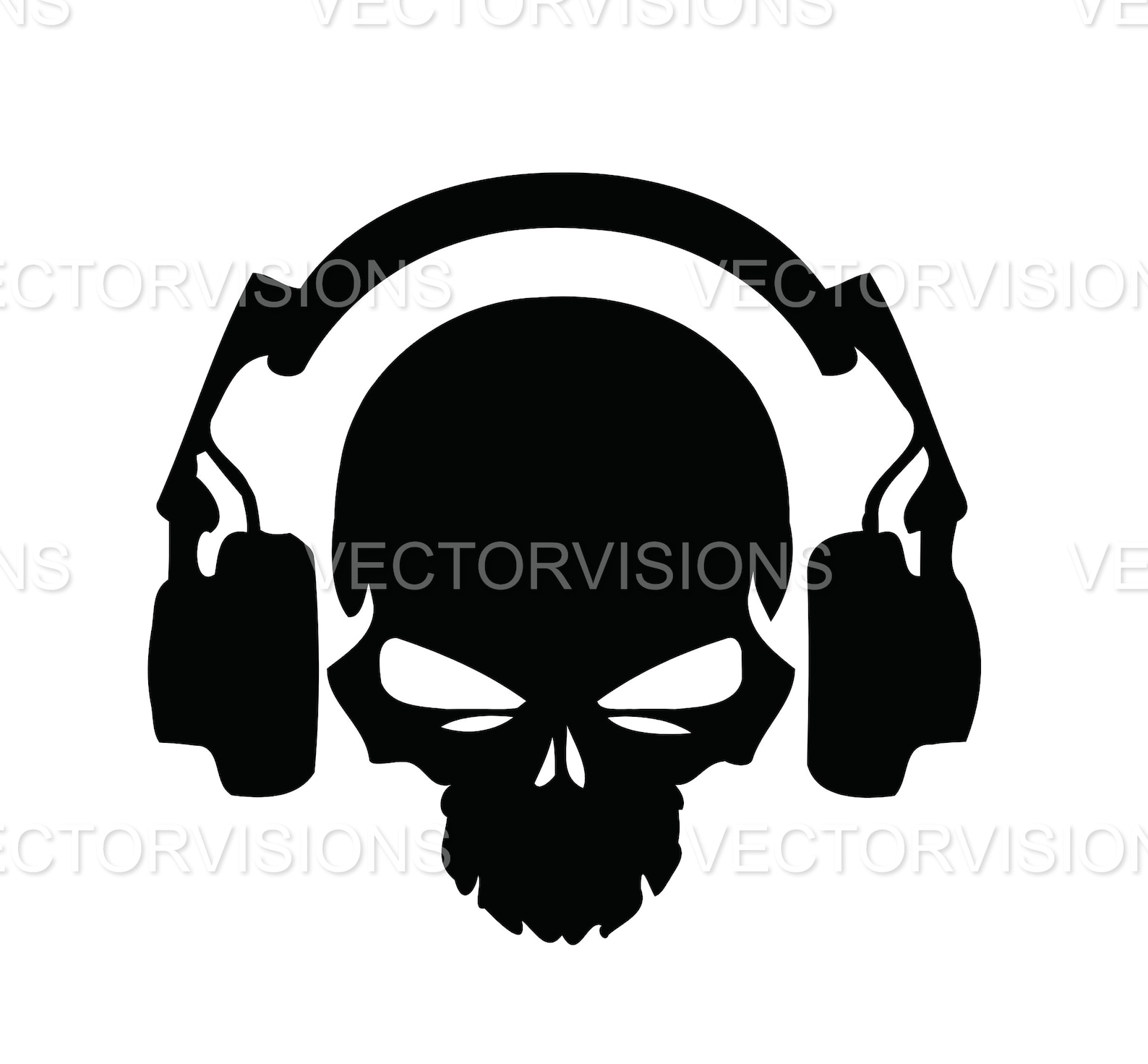 Skeleton Svg, Skeleton Headphone Svg, Vector Cut File for Cricut,cricut ...
