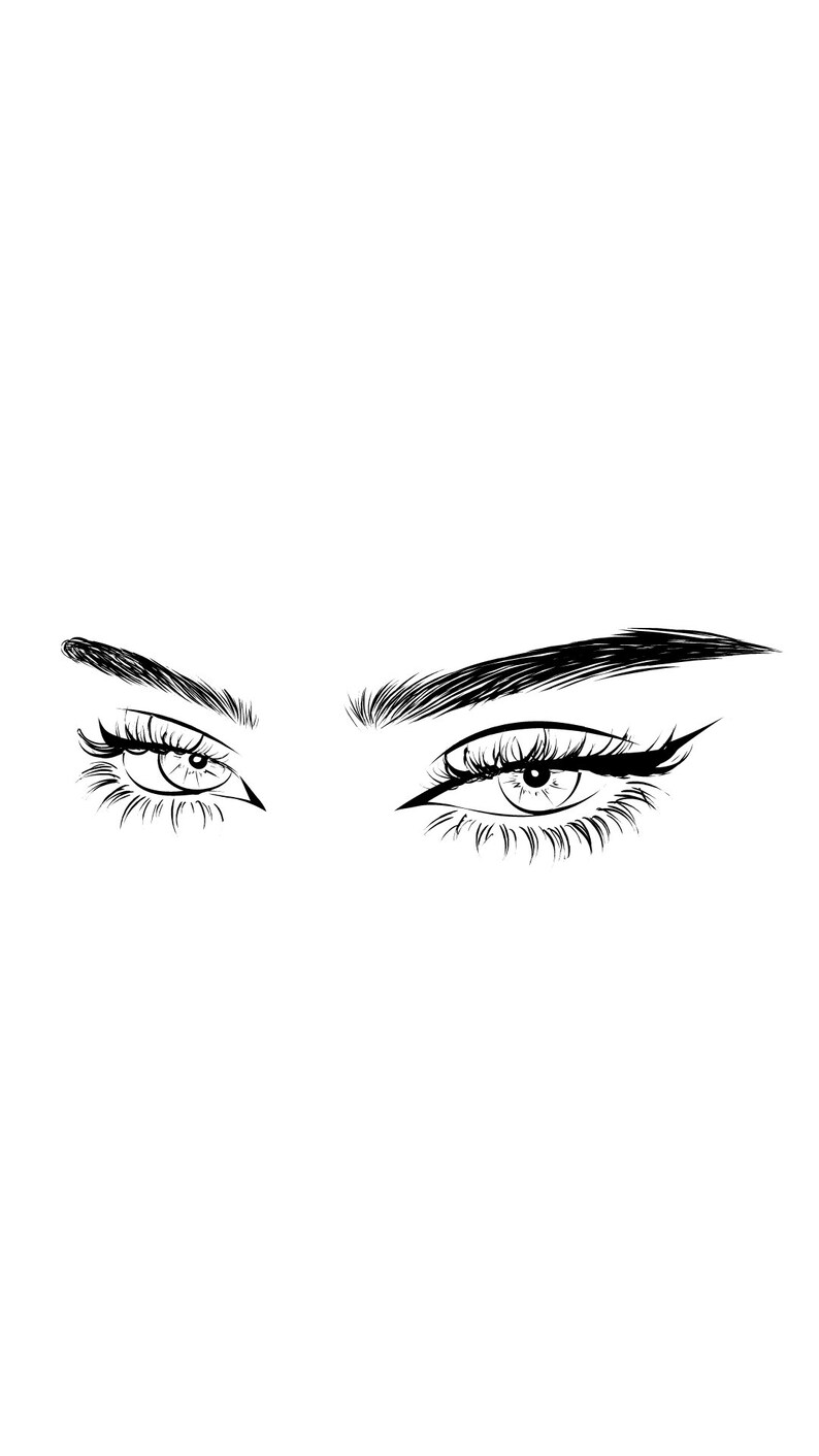 Eyes Svg, Lashes Svg, Brows Svg, Makeup Svg, Liner Svg, Silhouette Svg ...