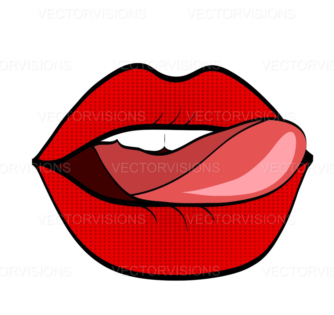 Red Lips Svg, Kiss Svg, Lip Bite Svg, Lip Lick Svg, Lips Svg, Cricut ...