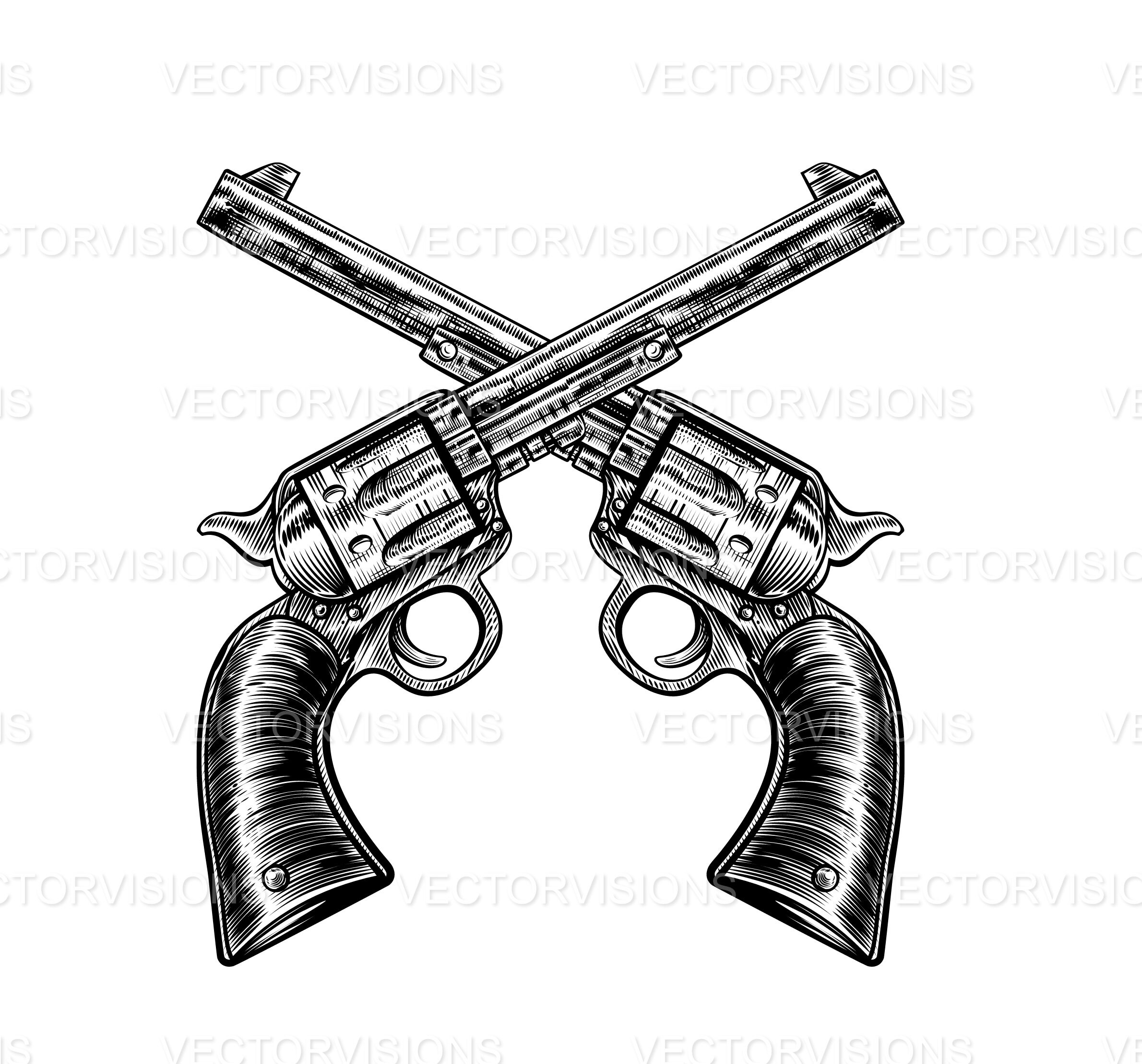 Buy Guns Svg, Crossed Guns, Vector Cut File for Cricut, Cricut ...