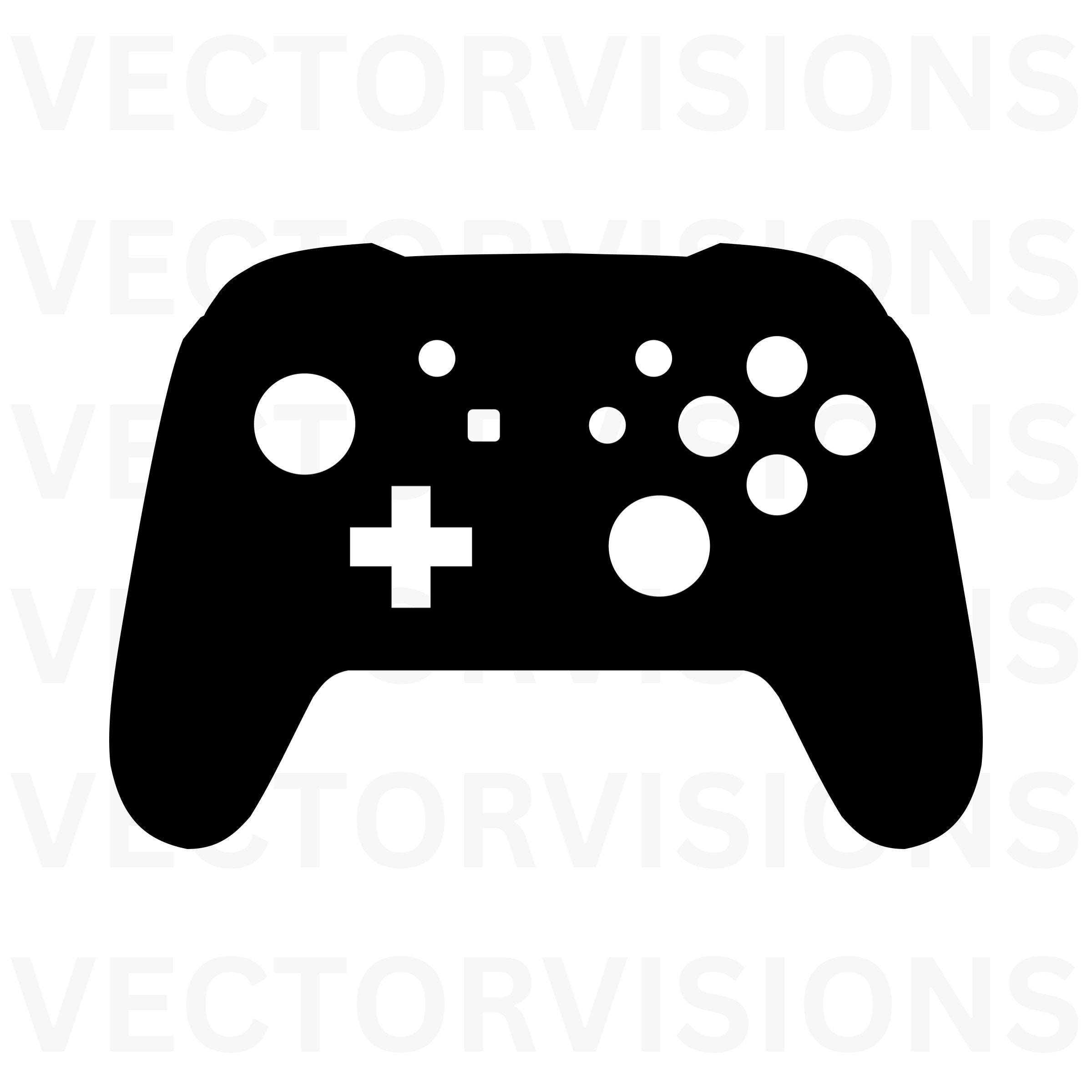 Game Controller Svg, Controller Silhouette,controller Cricut, Remote ...