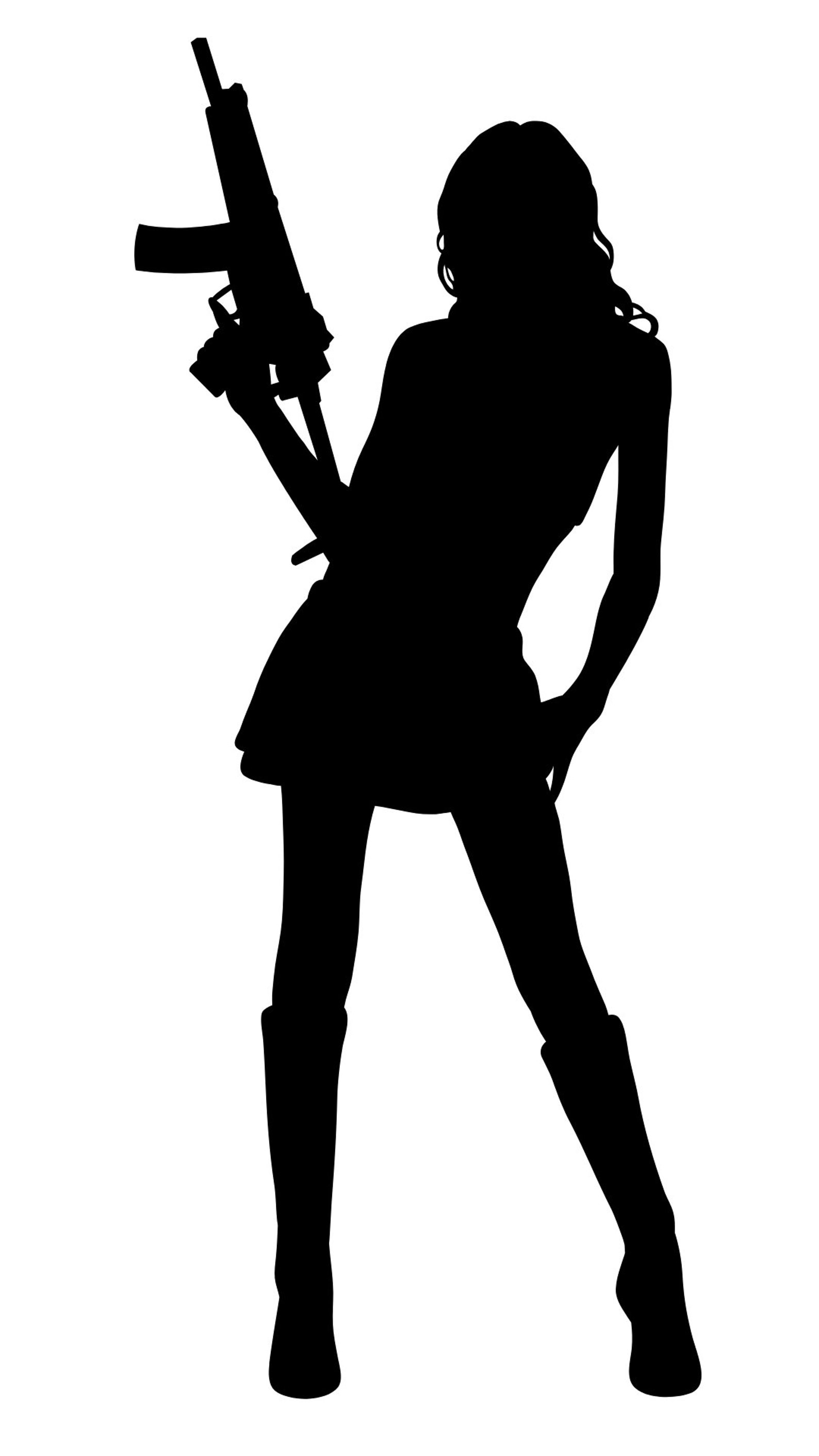 Girl With Gun Svg, Gun Svg, Vector Cut File for Cricut,cricut ...