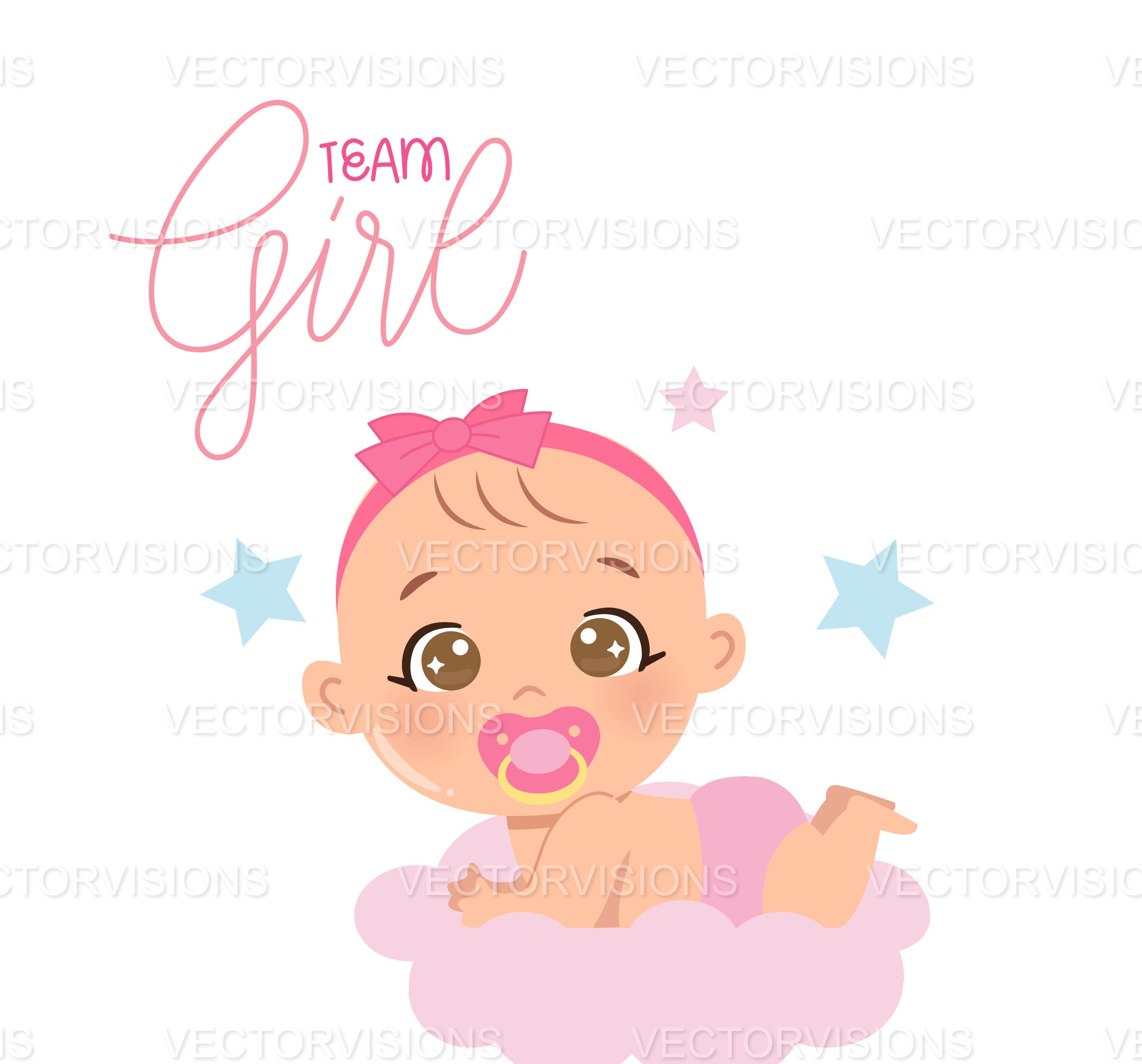 Team Girl Clipart,gender Reveal Png,baby Girl Clipart, Baby Shower ...