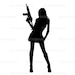 Girl With Gun Svg, Gun Svg, Vector Cut File for Cricut,cricut ...