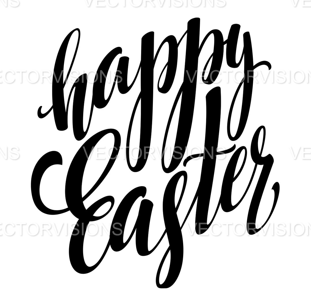 Happy Easter Sign Svg, Easter Svg, Vector Cut File for Cricut,cricut ...