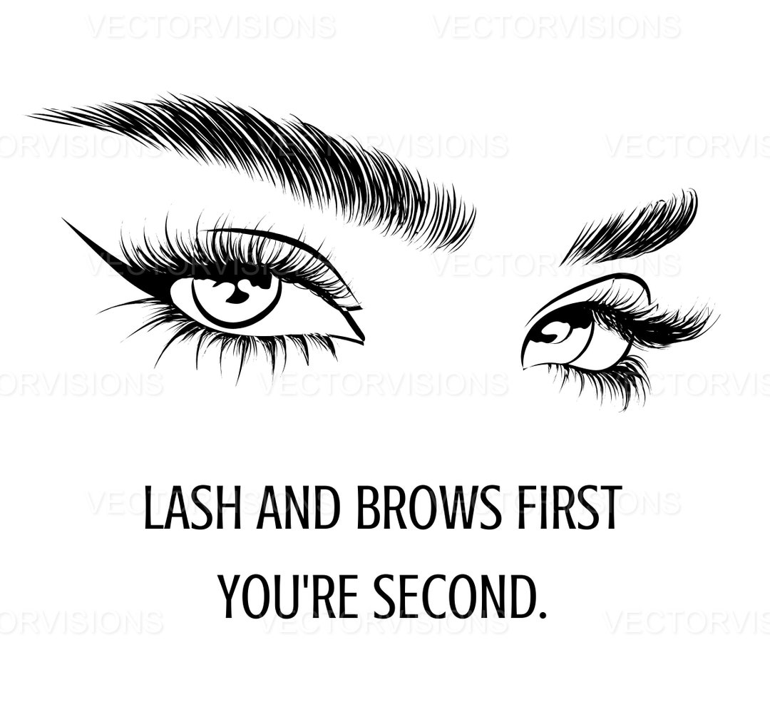 Eyes Svg, Lashes Svg, Brows Svg, Makeup Svg, Liner Svg, Silhouette Svg ...