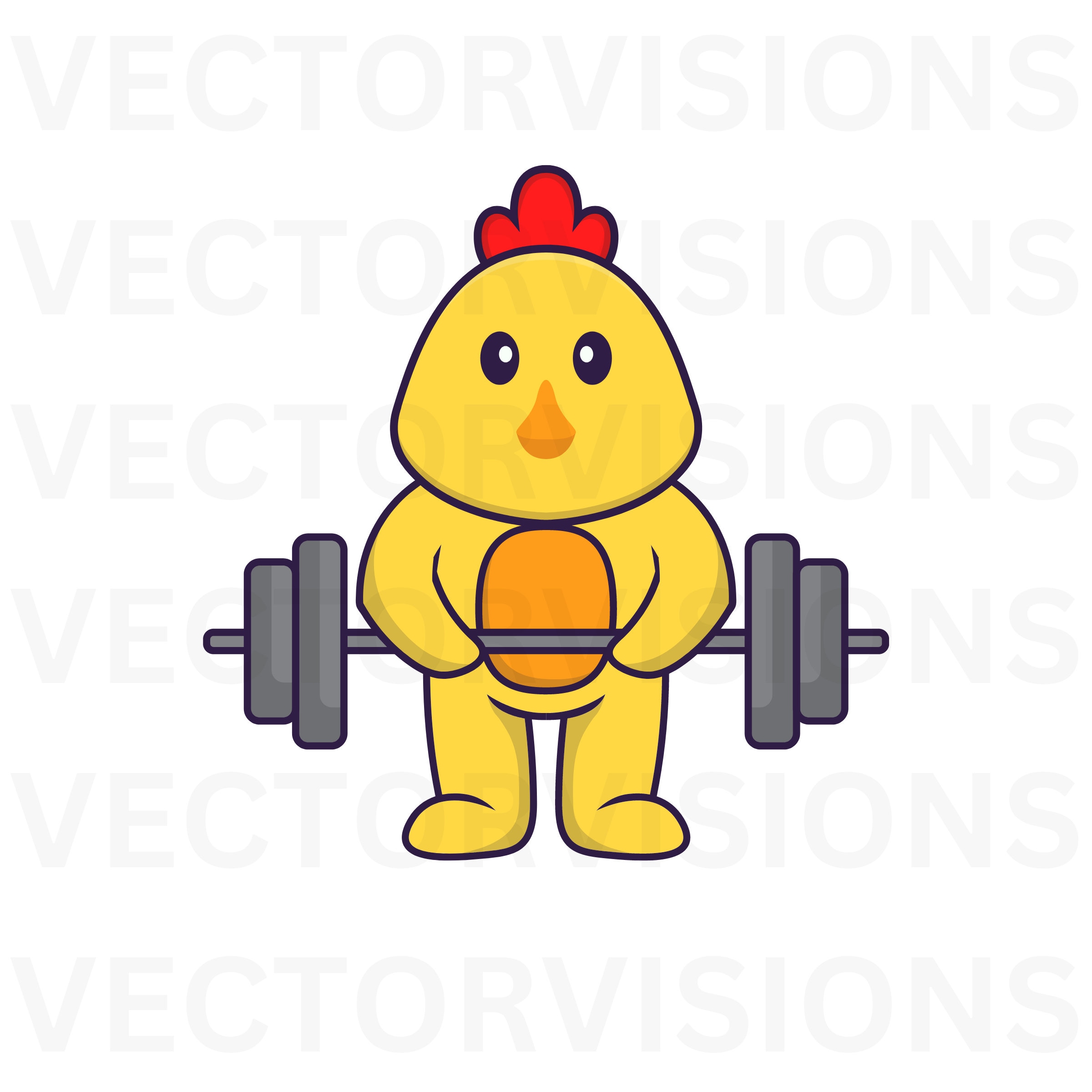 Imágenes Prediseñadas de pollito musculoso, imágenes prediseñadas de ...