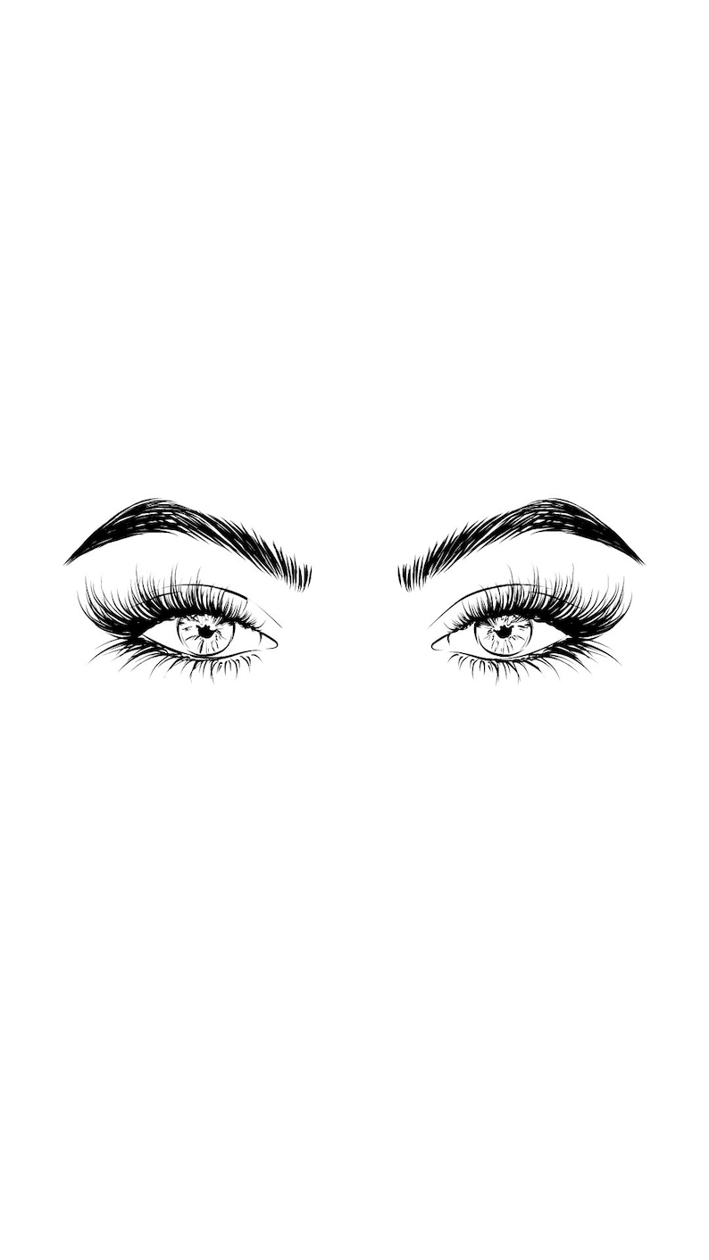 Eyes Svg, Lashes Svg, Brows Svg, Makeup Svg, Liner Svg, Silhouette Svg ...