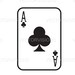 Ace of Clubs Svg, Cards Svg, Vector Cut File for Cricut,cricut ...