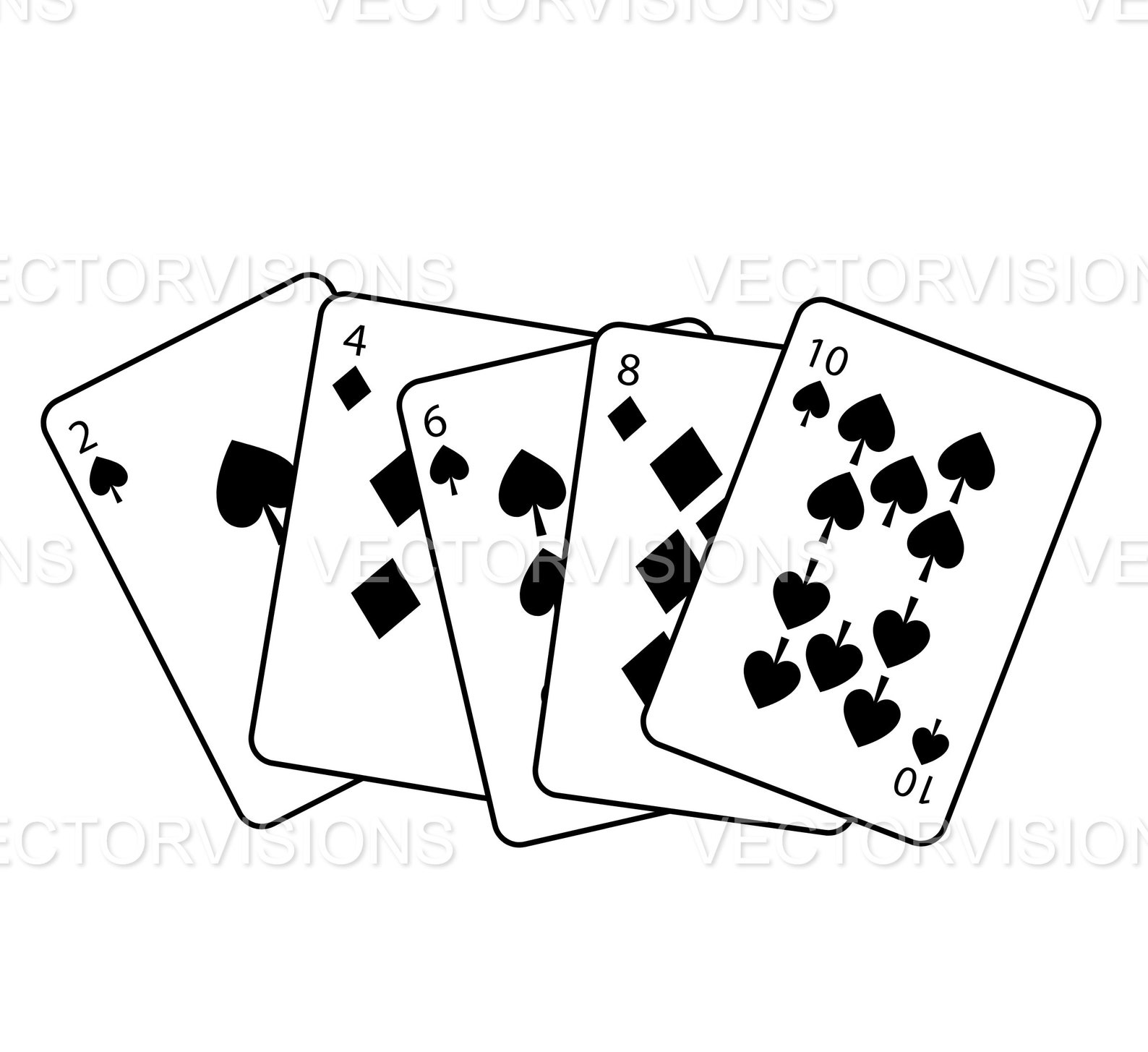 Cards Svg, Deck of Cards Svg, Vector Cut File for Cricut,cricut ...