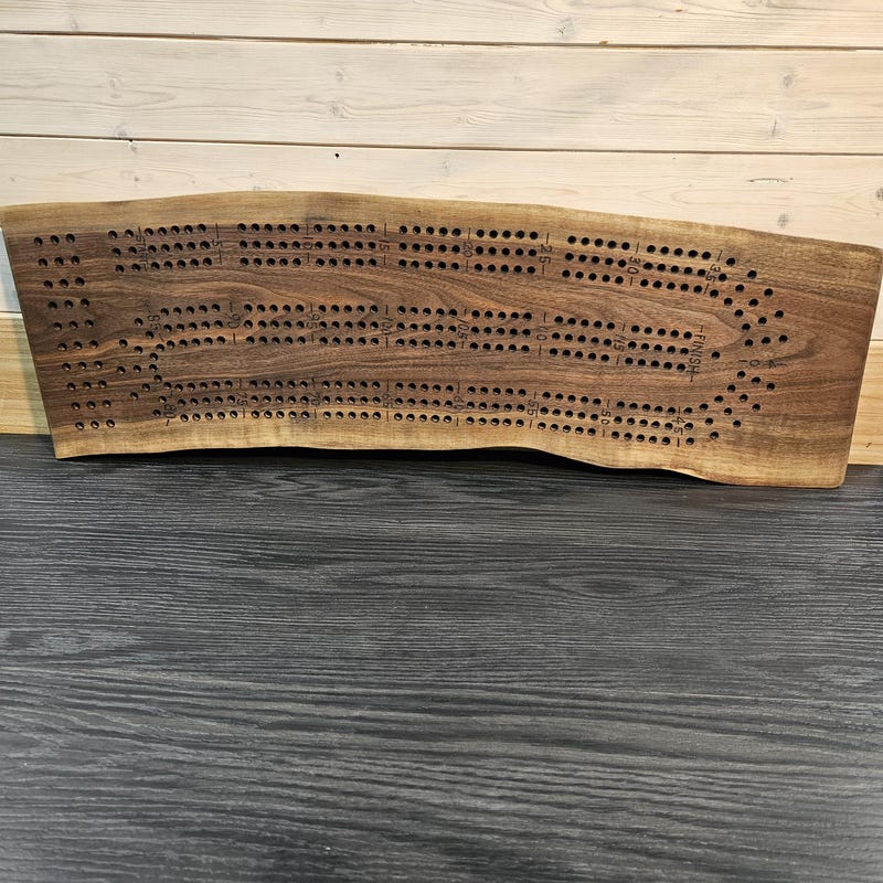 Rustic Cribbage Board - Etsy