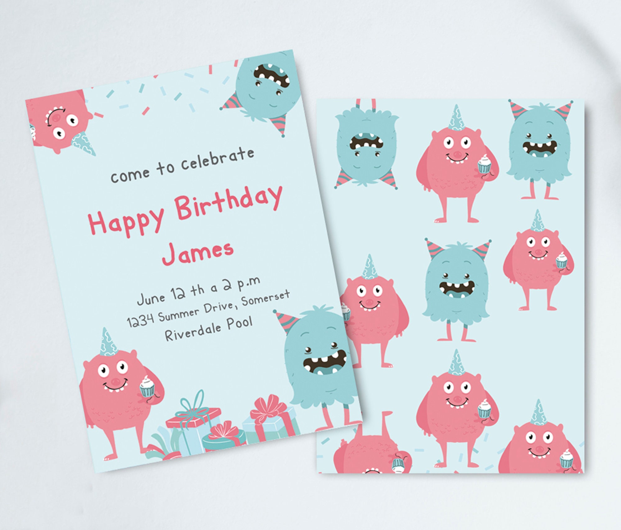 Children's Party Invitations, Printable Invitations, Kids Birthday ...