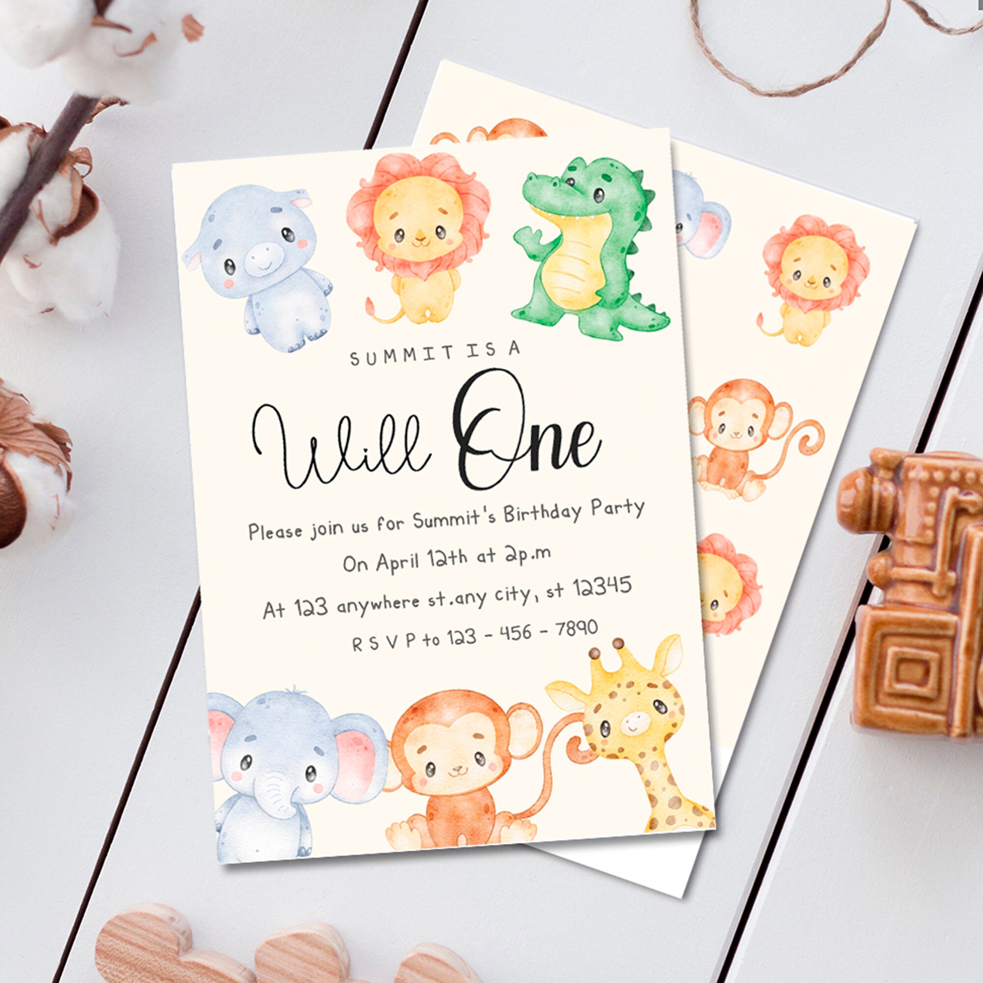 Birthday Invitation, Printable Invitations, Custom Invitations, PDF ...