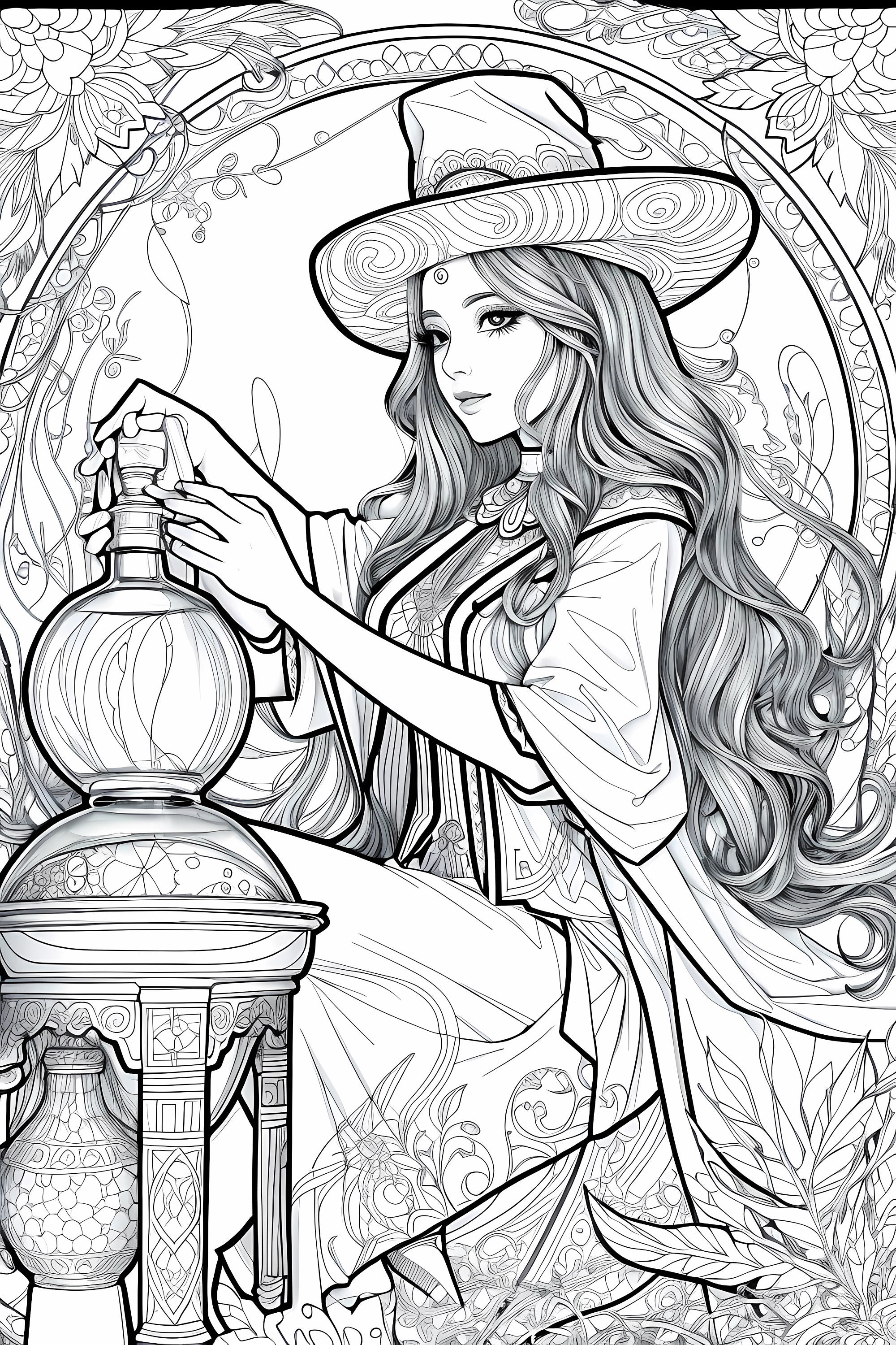 Adult Halloween Coloring Pages, Relaxing, Detailed Coloring Pages ...