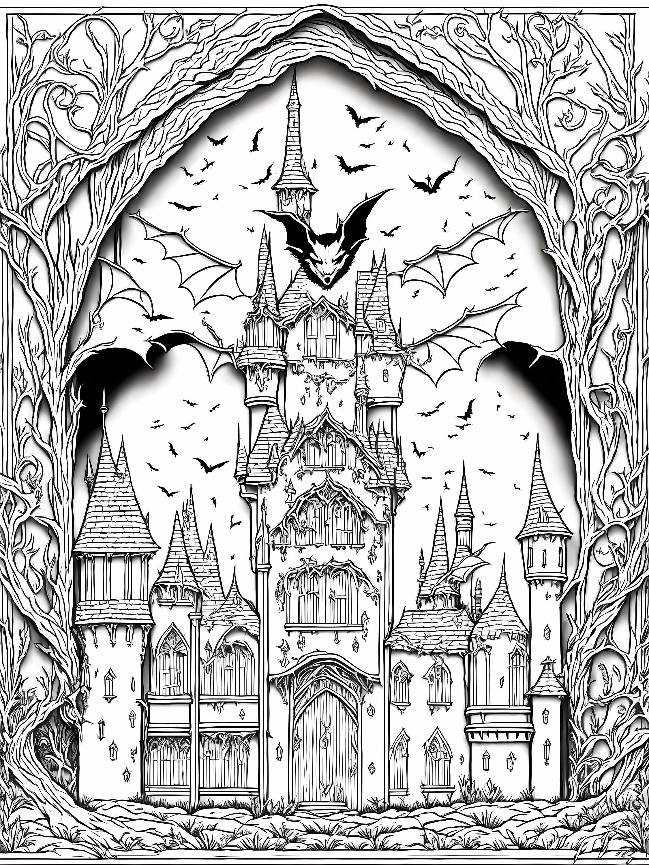 Adult Halloween Coloring Pages, Relaxing, Detailed Coloring Pages ...