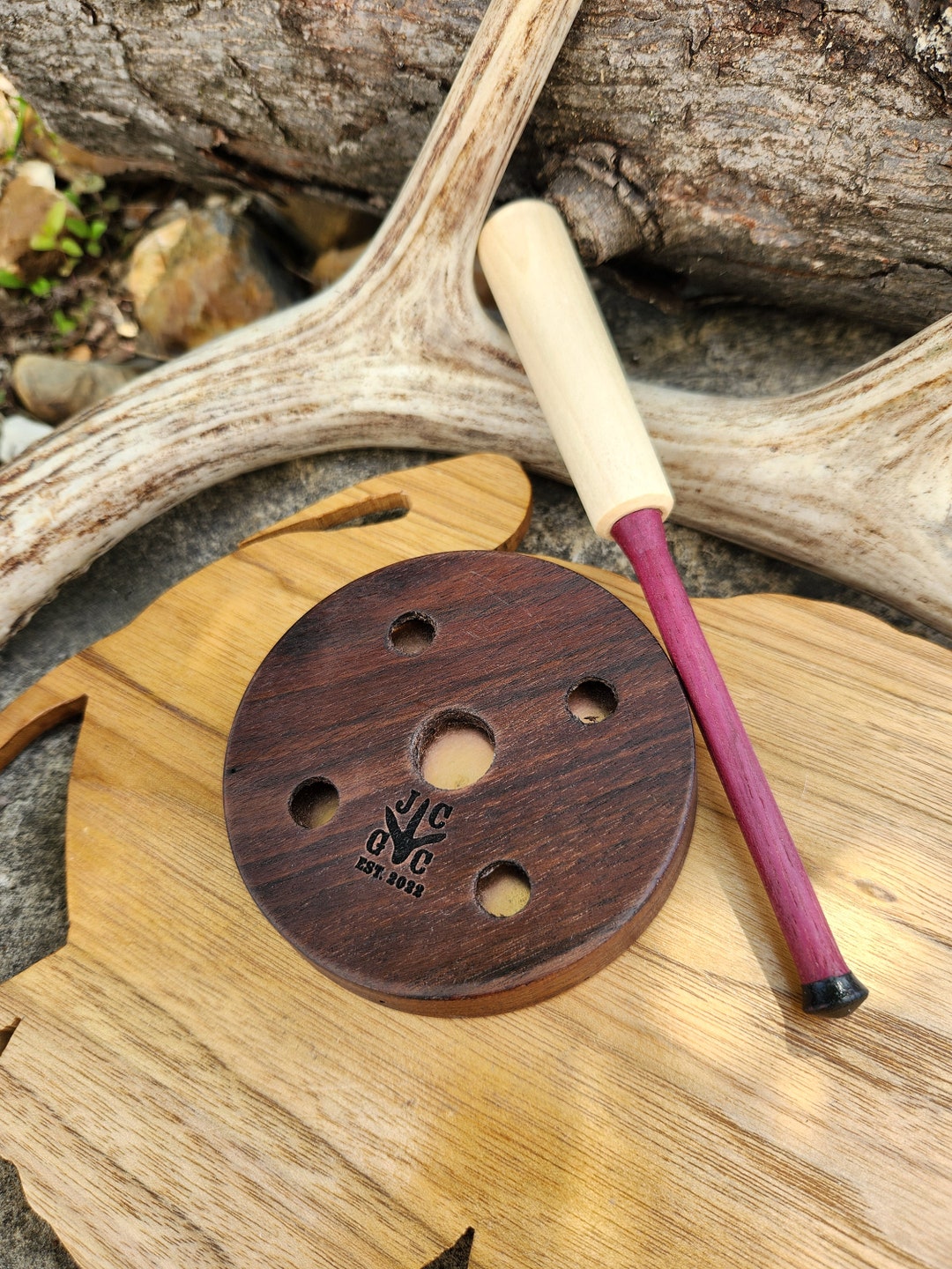 Walnut Copper/glass Pot Call - Etsy