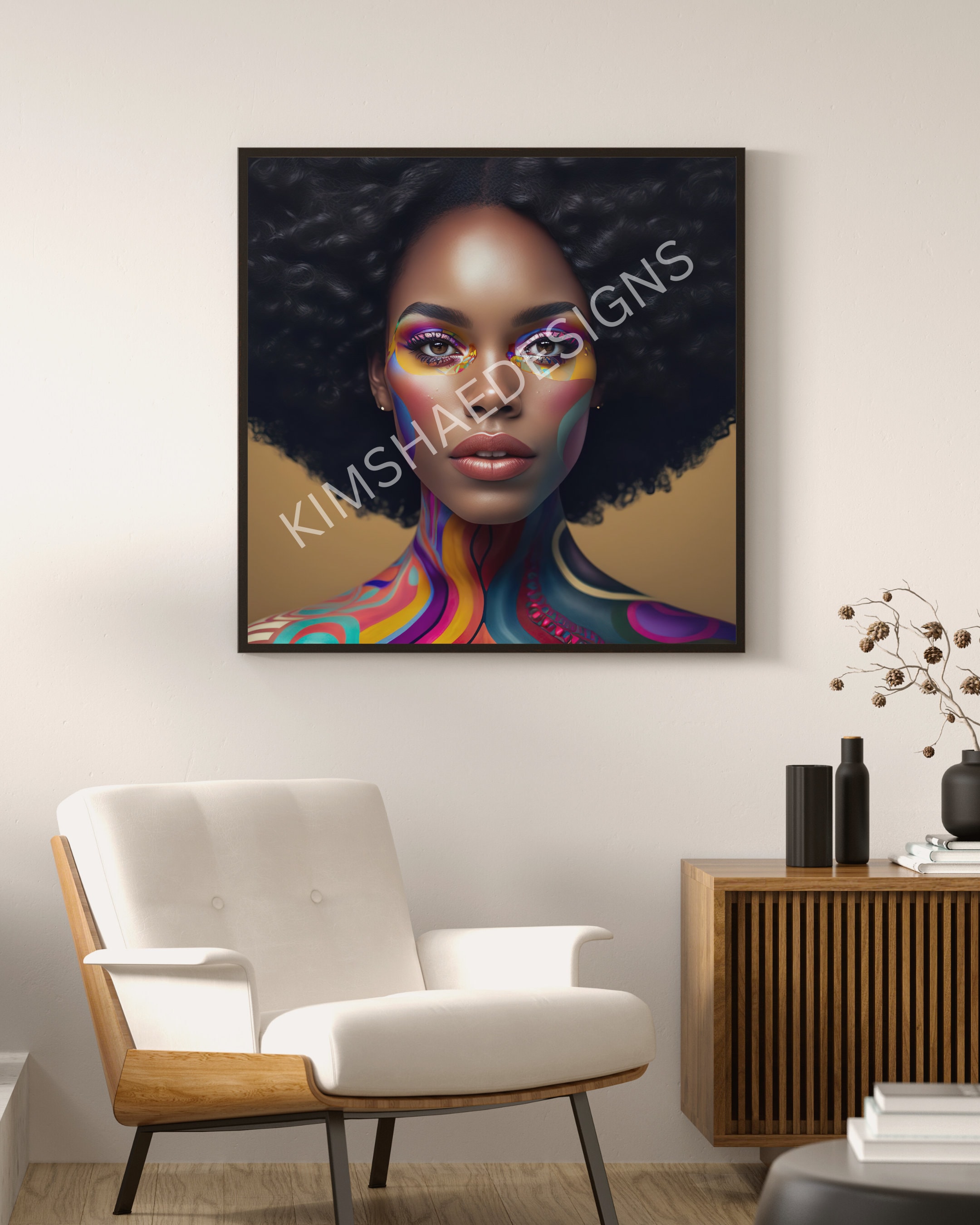 Beauty in Color Ai Generated Wall Art High Resolution Creative - Etsy