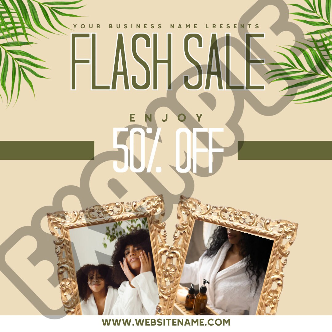 Editable Premade flash Sale Flyer Template - Etsy