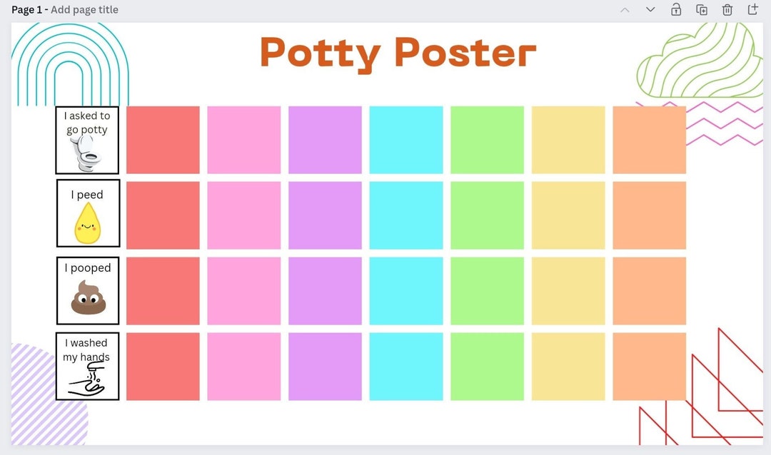 Potty Poster - Etsy