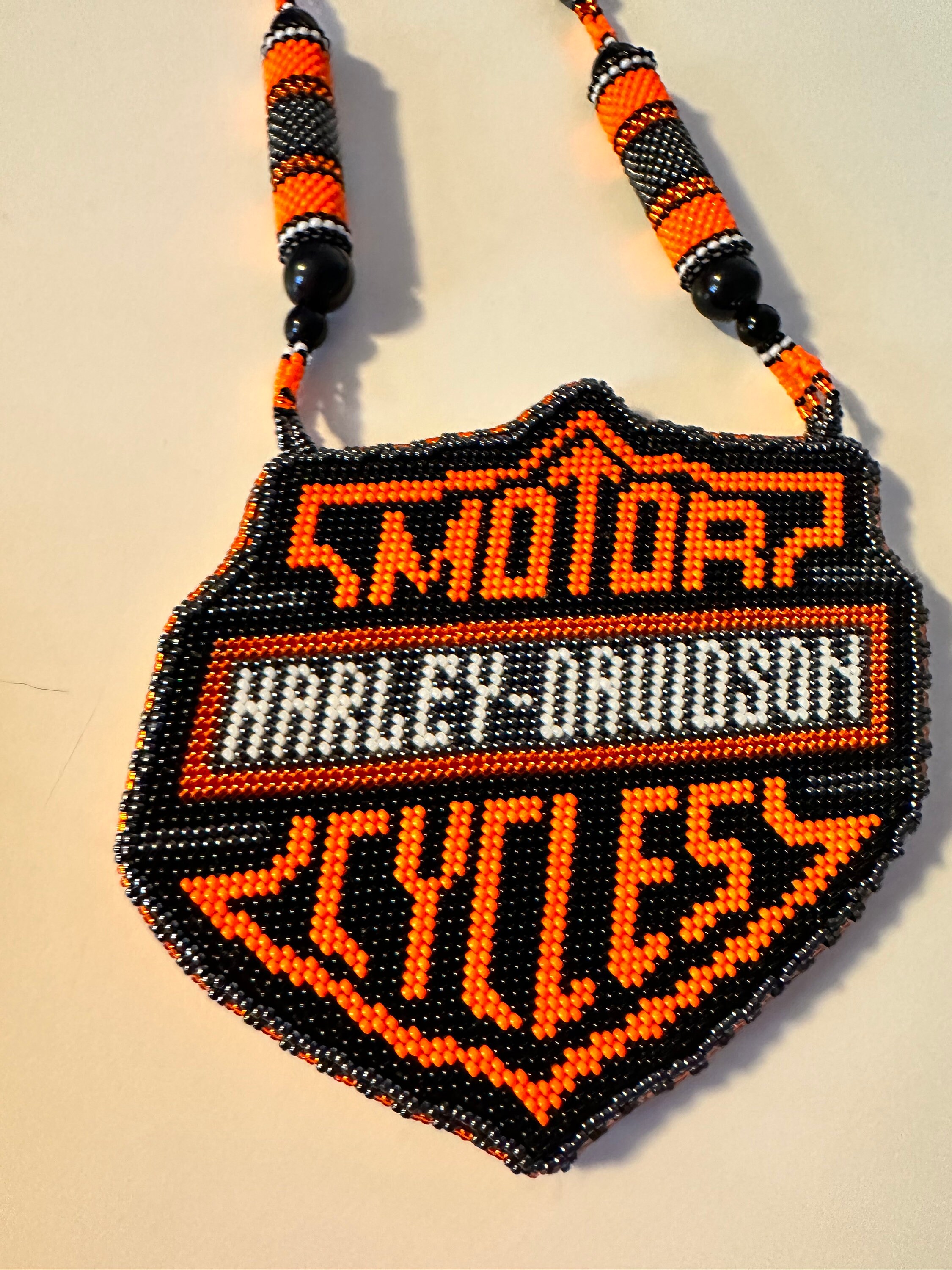 Beaded Harley Davidson Medallion - Etsy