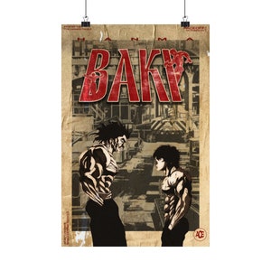 Baki, Poster, Anime Posters, Tv Show Posters, Dorm Room Poster, Home ...