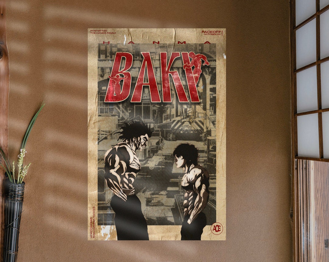 Baki, Poster, Anime Posters, Tv Show Posters, Dorm Room Poster, Home ...