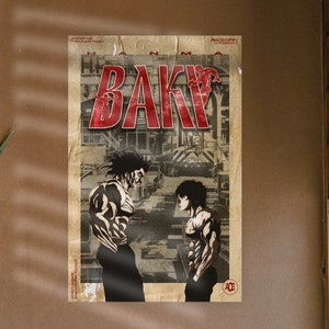 Baki, Poster, Anime Posters, Tv Show Posters, Dorm Room Poster, Home ...
